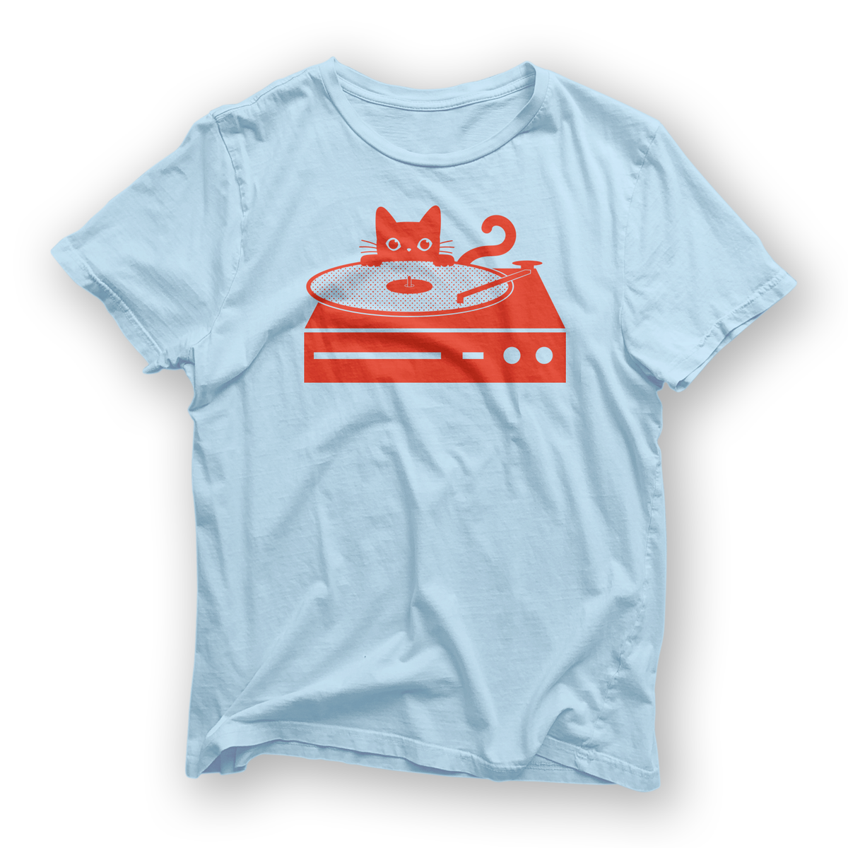 Cat Stereo Graphic Tee | Cat and Vinyl Lovers | The Social Dept.