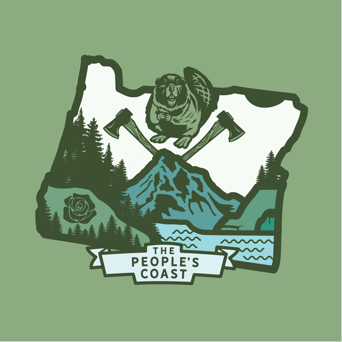 Oregon_50 State Collage Print – The Social Dept.