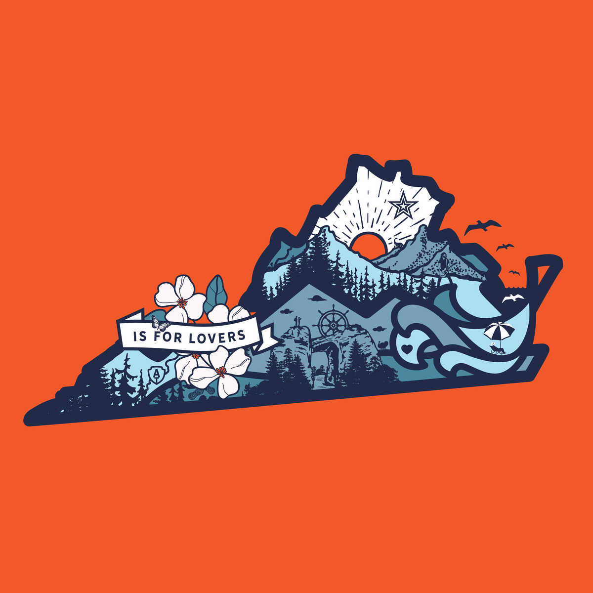 Virginia_50 State Collage Print – The Social Dept.